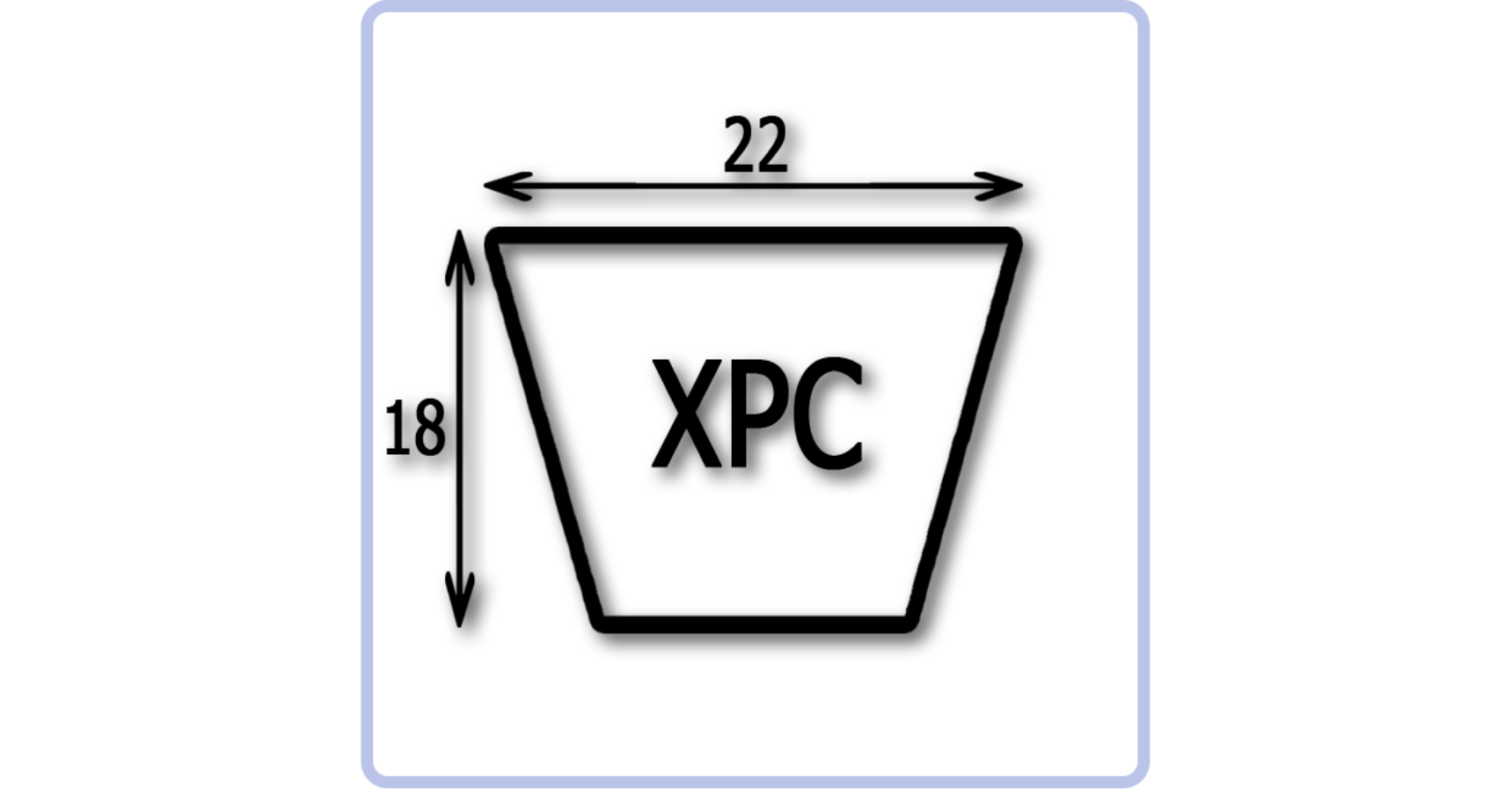 SPC XPC narrow section v-belt