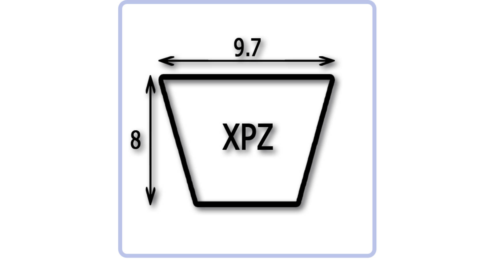 SPZ XPZ narrow section v-belt